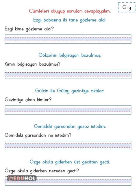 G Sesi Okuma Anlama Al Mas Eduhol Ders Videolar Zle Online Test Z Etkinlik Ndir