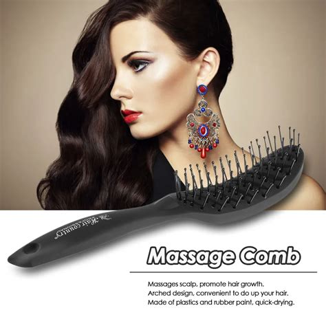 Arched Hair Brush Scalp Massage Comb Detangle Paddle Hairbrush Home Use