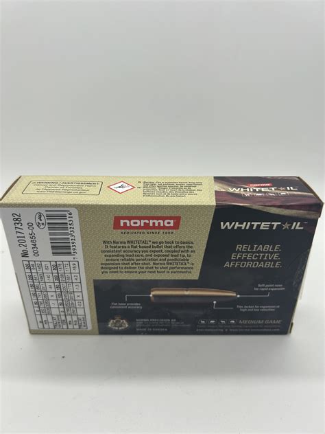 Norma 308 Win 150gr Jsp Ammo 20 Rounds Cdvs