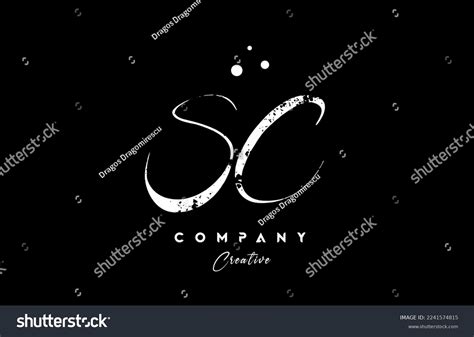Vintage Sc Alphabet Letter Logo Icon Stock Vector Royalty Free