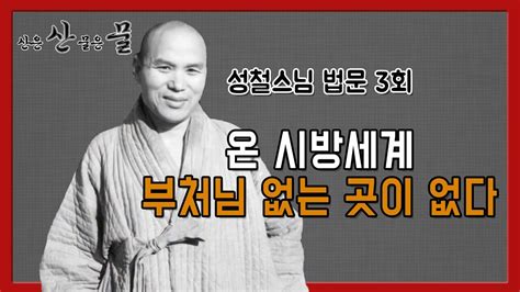 시방세계 부처님 없는 곳이 없다 불교의 현대적 고찰 성철스님 백일법문 3회 YouTube