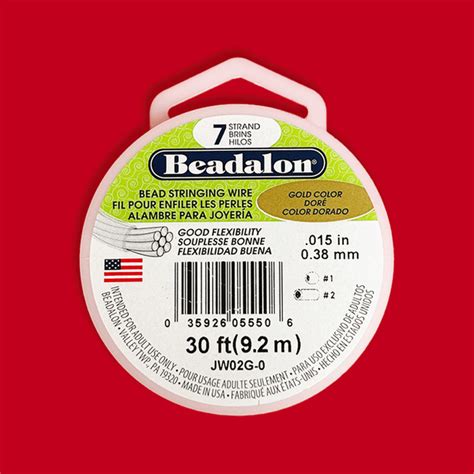 Beadalon Jewelry Thread 015 30 Feet Gold Alonso Sobrino