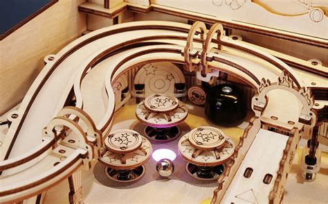 Diy Rokr 3d Pinball Machine 3d Wooden Puzzle Features Retro Design And
