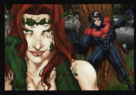Poison Ivy Vs Nightwing By Marcioabreu7 On Deviantart