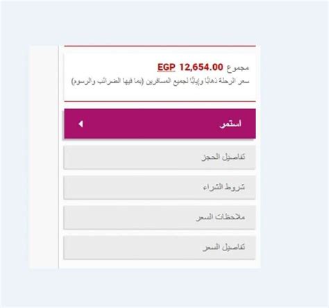 خطوات حجز تذكرة مصر للطيران إلكترونيا الوطن