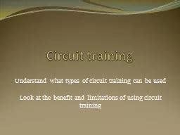 PPT Circuit Training PowerPoint Presentation
