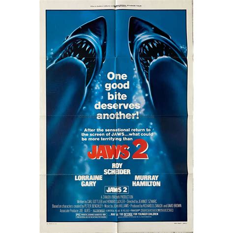 Jaws 2 Movie Poster 27x41 In 1978 Usa