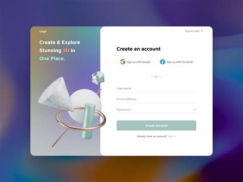 Daily UI 001 Sign Up Page Design By Hein Htet Naing Zyke On Dribbble