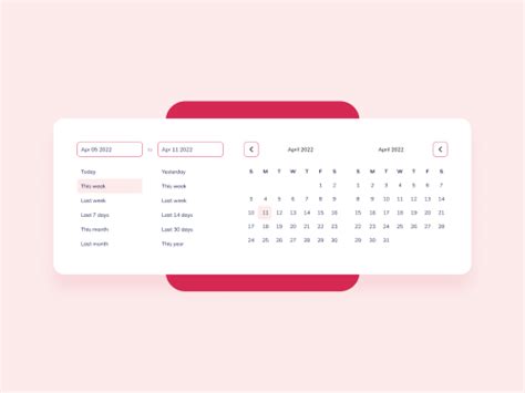 UI Design Daily Date Picker