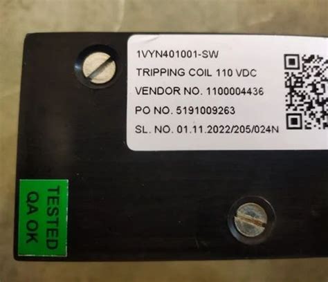 Abb Tripping Closing Coil At ₹ 5500 Piece Tripping Coil In Jamnagar