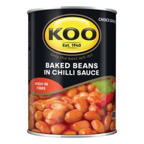 Koo Baked Beans In Chilli Sauce 420gr Superb Hyper