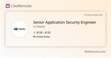 📩 Senior Application Security Engineer At 🏢 Fleetio Salary 💰150