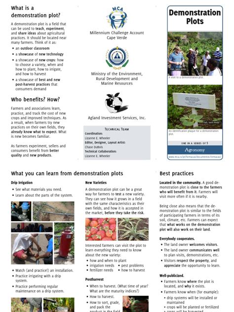 Agronomy Demonstration Plots Pdf Pdf Agriculture Farmer