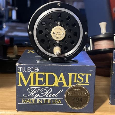 Vintage Pflueger Medalist 1494 Da Fly Reel W Original Box Usa Mfg 70
