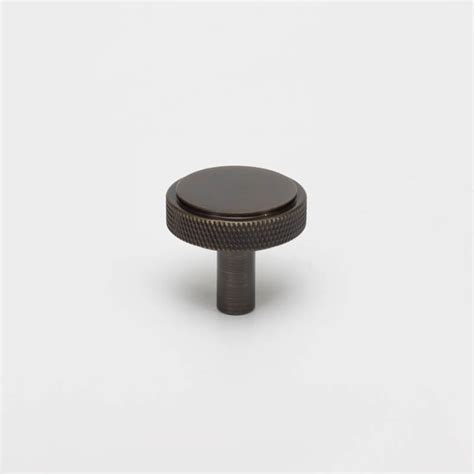 Kitchen Drawer Knurled Knobs Round Brass Nickel Black Antique Brass Archipro Au