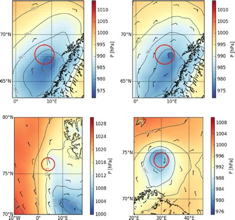 Mslp Colour Shading And Grey Counters Every 5 Hpa And Wind Speed And