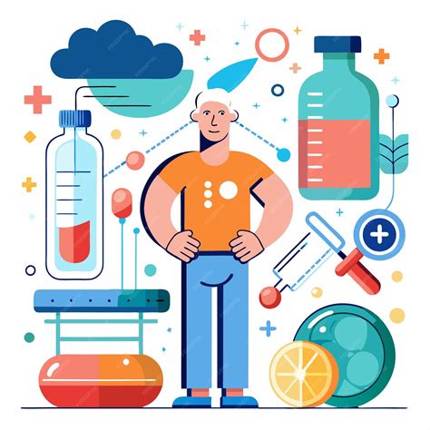 Testosterone Replacement Therapy White Background Vector Premium Ai