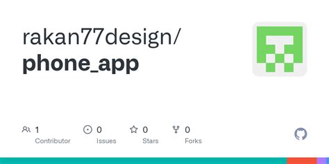 GitHub Rakan Design Phone App