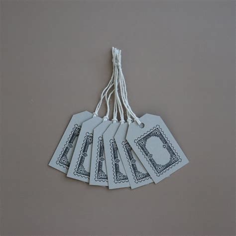 Stamped Paper Tags 스탬프 종이 태그