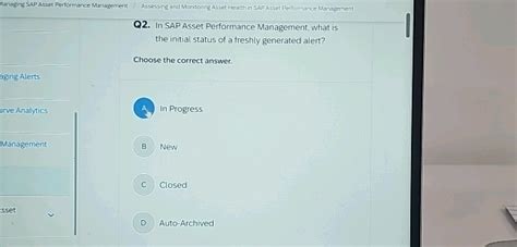 Aanaging SAP Asset Performance Management StudyX