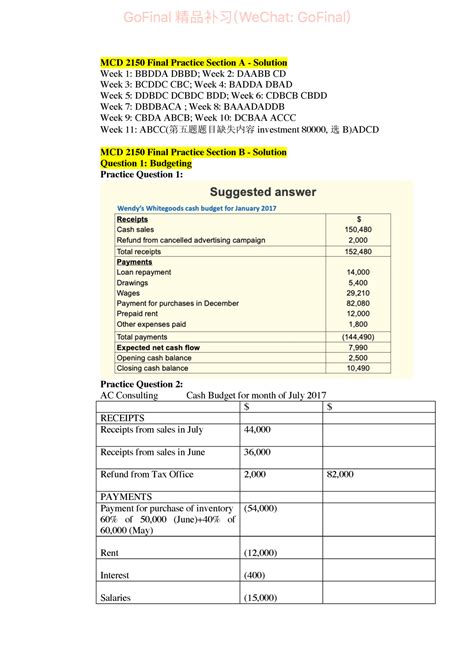 MCD2150 Final Practice Solution MCD 2150 Final Practice Section A Solution Week 1 BBDDA