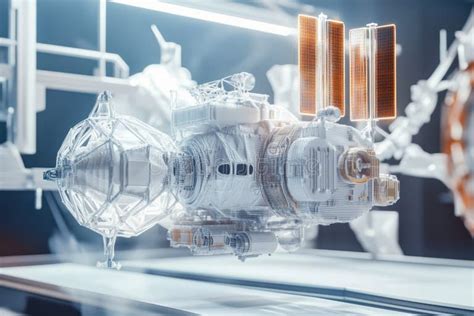 Spacecraft Design Features Cutting Edge Tech And Innovative Engineering In A Futuristic Setting