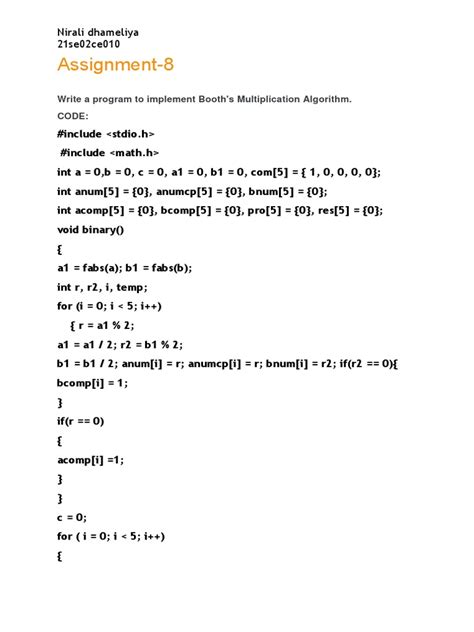 10assignment 8 Pdf Computer Science Algorithms