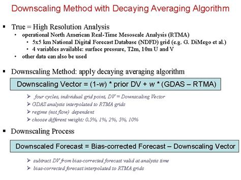 statistical downscaling approach its application in emc bo