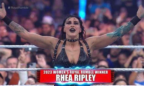 Rhea Ripley Creates History By Winning The 2023 Womens Royal Rumble Match