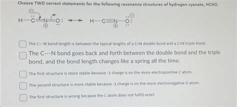 Solved The Mathrm C Mathrm N Bond Length Is