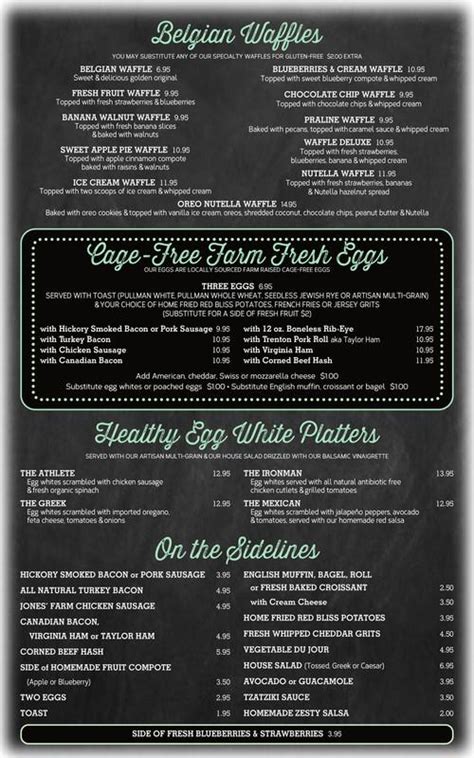 Brownstone Pancake Factory Freehold Nj Menu In Freehold New Jersey Usa