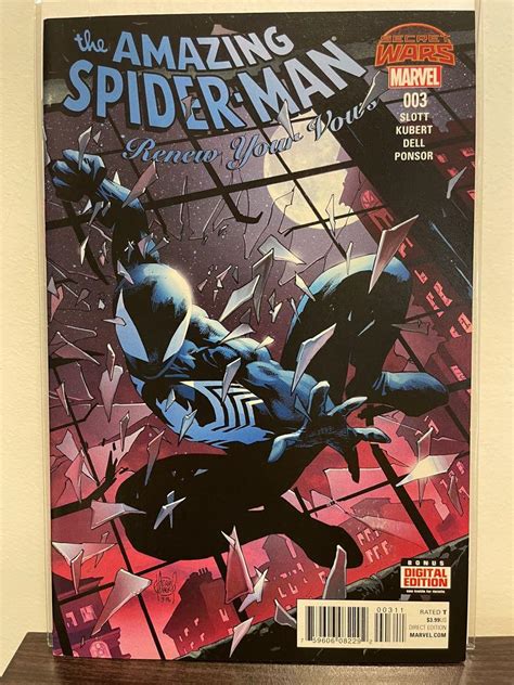 Amazing Spider Man Renew Your Vows 3 Adam Kubert Black Suit Spider