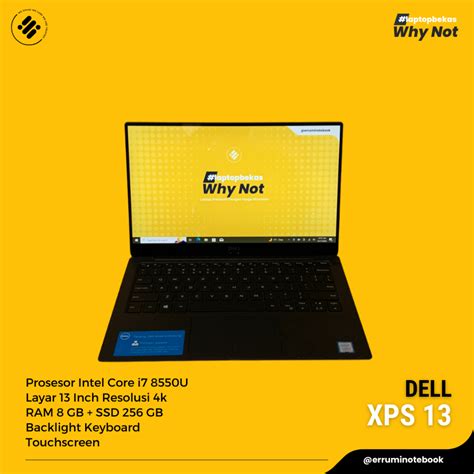 Jual DELL XPS 13 I7 RAM 8GB SSD 256GB TOUCHSCREEN Shopee Indonesia