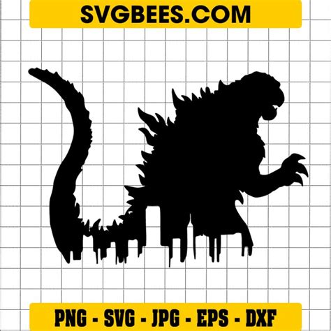 Godzilla Bundle Svg Godzilla Silhouette Godzilla Cut File Godzilla