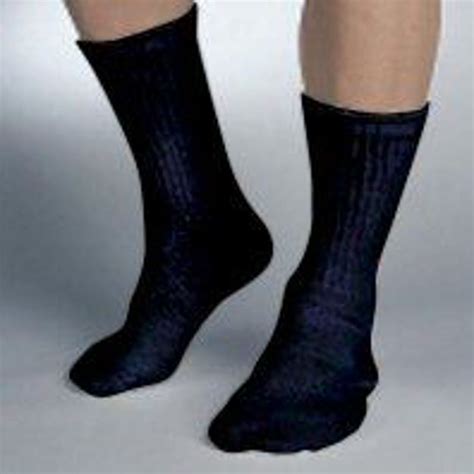 Sensifoot Crew Sock Black Large