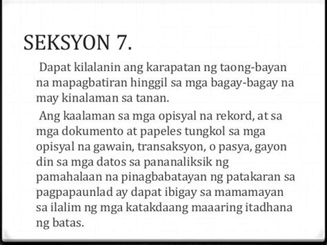 Artikulo 7 Mga Halimbawa