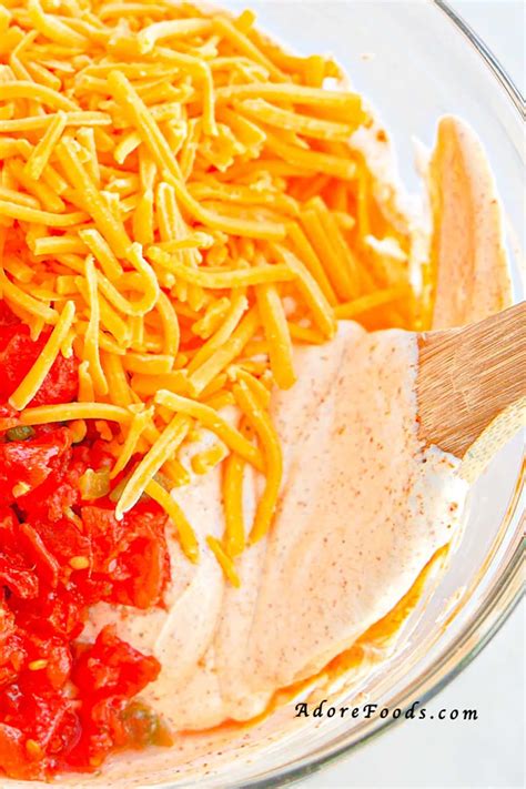 Tiktok Style Boat Taco Dip Creamy Rotel Dip Adore Foods