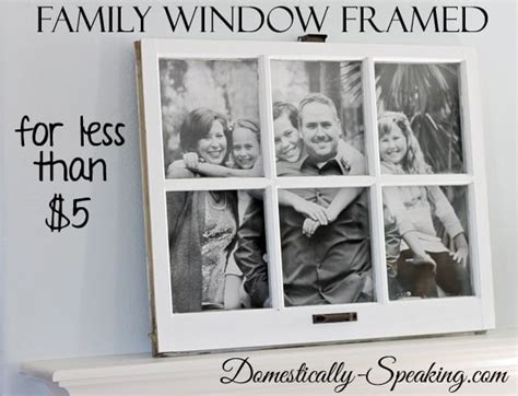 Making A Window Family Frame Domestically Speaking