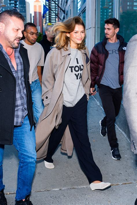In Naked Flats And A Slogan Tee Zendaya S ‘challengers Tour Wardrobe