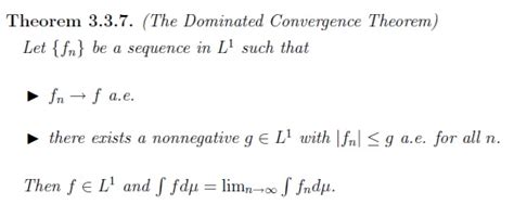 Real Analysis Counterexample For Dominated Convergence Theorem