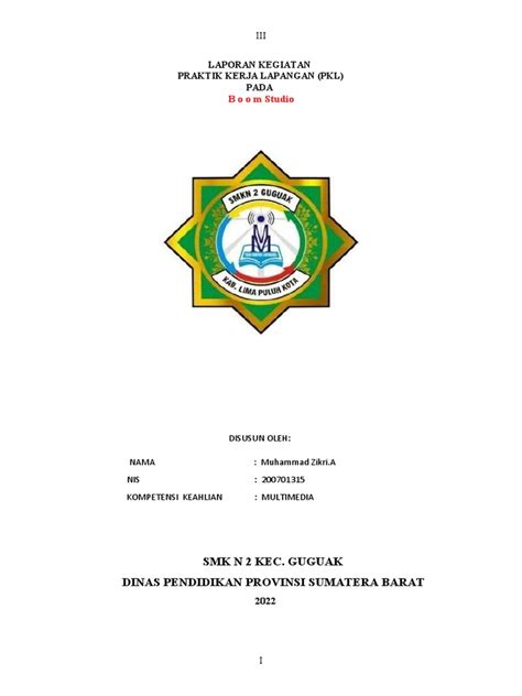 Laporan Pkl Muhammad Zikri Afriandi Pdf