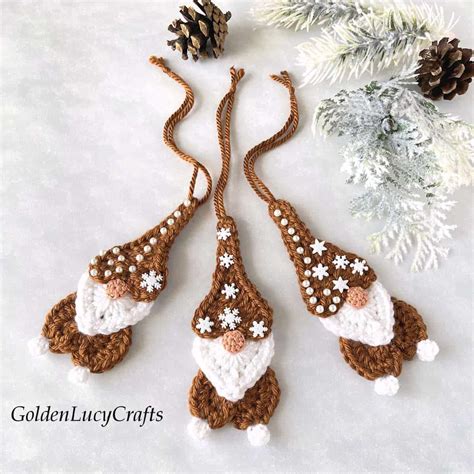 Crochet Gingerbread Gnome Christmas Ornament Artofit
