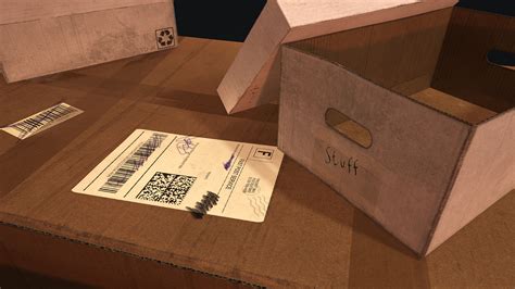 Artstation Cardboard Boxes Game Assets