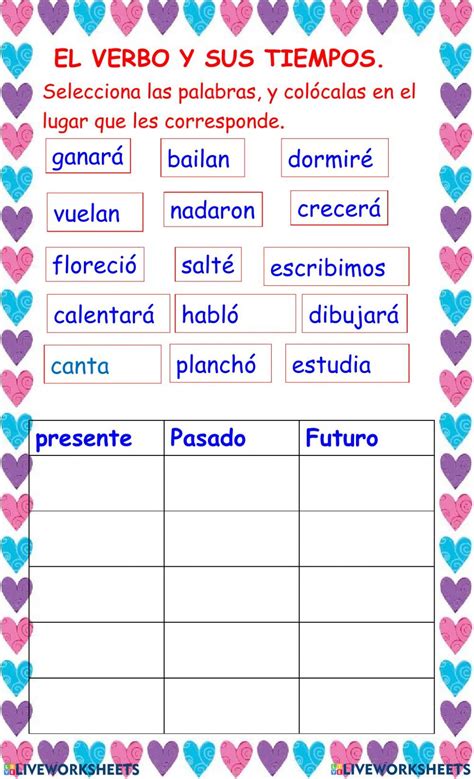 Verbos En Presente Ejercicio En Línea Para 2