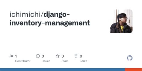 Github Ichimichi Django Inventory Management