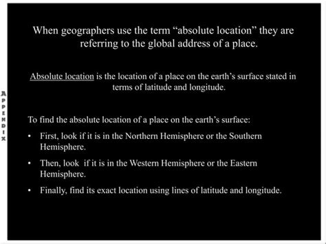 Locating Places Using Coordinates Ppt