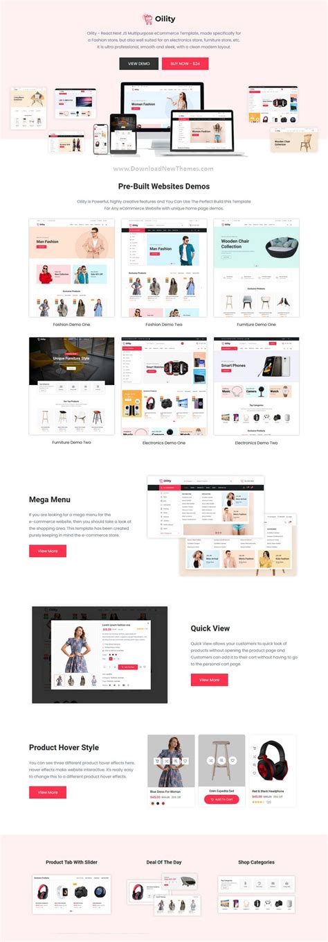 Best 6in1 React Next Js Multipurpose Ecommerce Template Download New