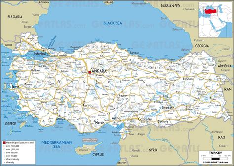 Turkey Road Map Map Pictures