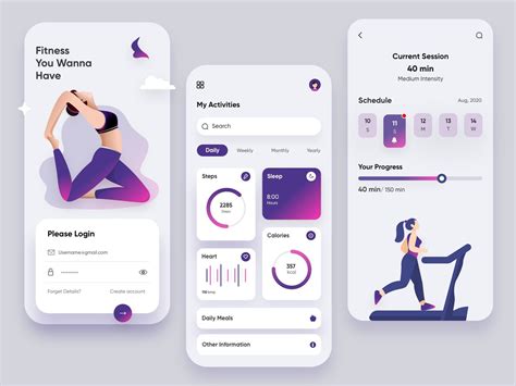 fitness mobile application ux ui design artofit