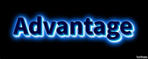 Advantage Text Effect And Logo Design Word